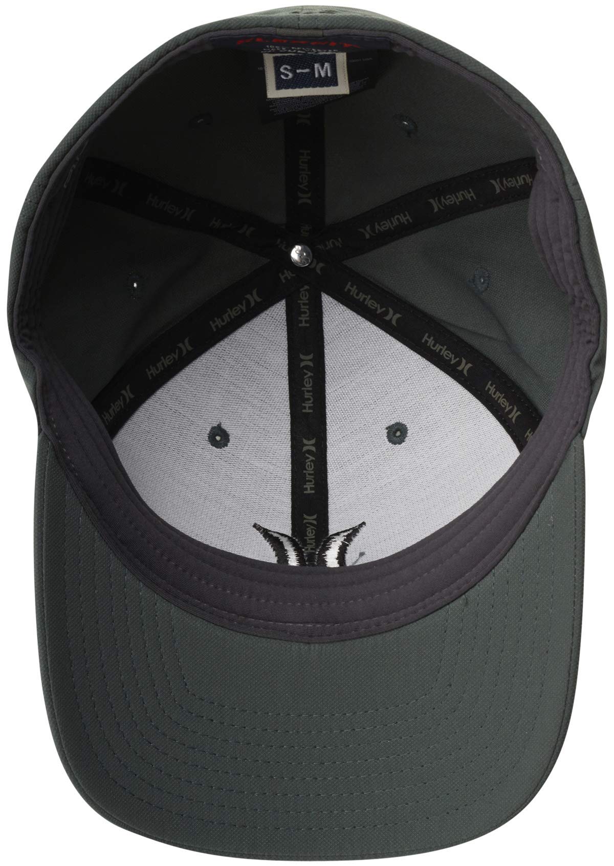 Hurley Men's Baseball Cap - Dri-FIT One and Only Stretch Fitted Hat, Size LG/XL, Vintage Green/Black
