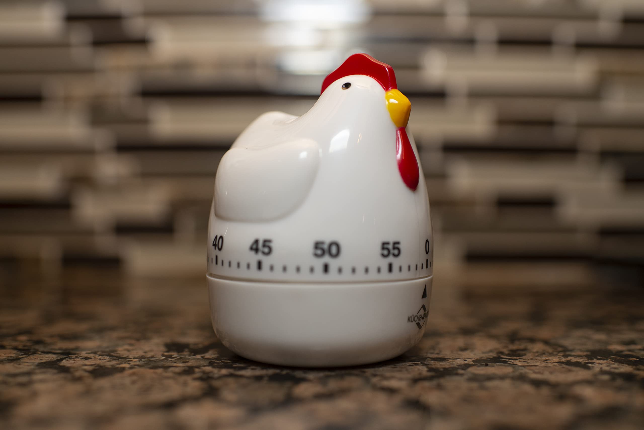 Küchenprofi Henriette Hen Manual 59 Minute Timer, 3.5 Inches, White
