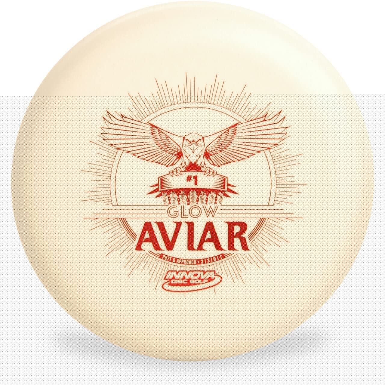 Innova Aviar (Glow DX) Putter & Approach Golf Disc, Pick Weight/Color [Stamp & Exact Color May Vary] White 160-166 Grams