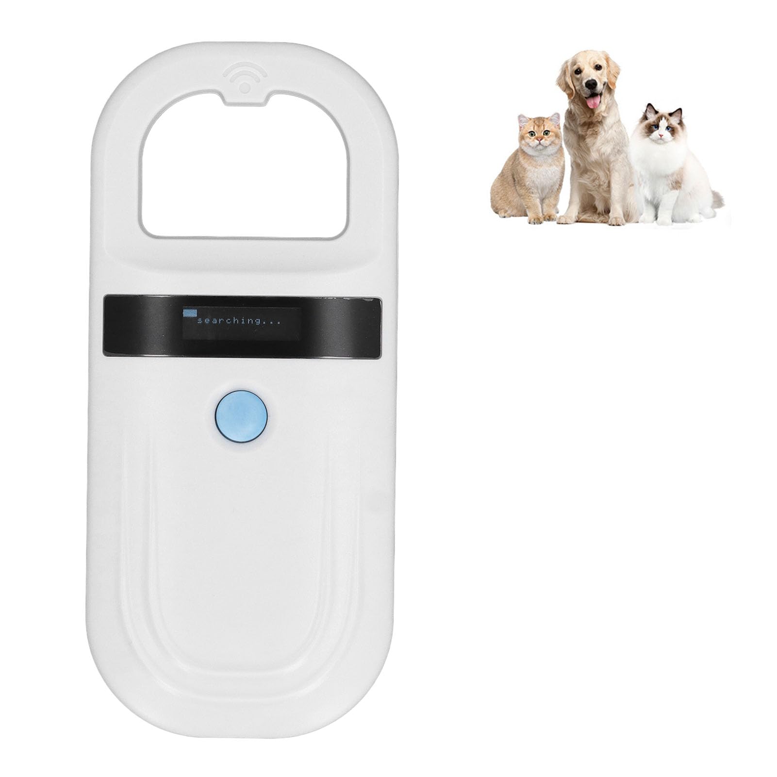 Pet Microchip Reader Scanner Animal Tag Reader, Portable Animal Chip ID Reader 134.2KHz 128 Records Data Storage Animal Chip Scanner for Pet Livestock Wildlife 5V