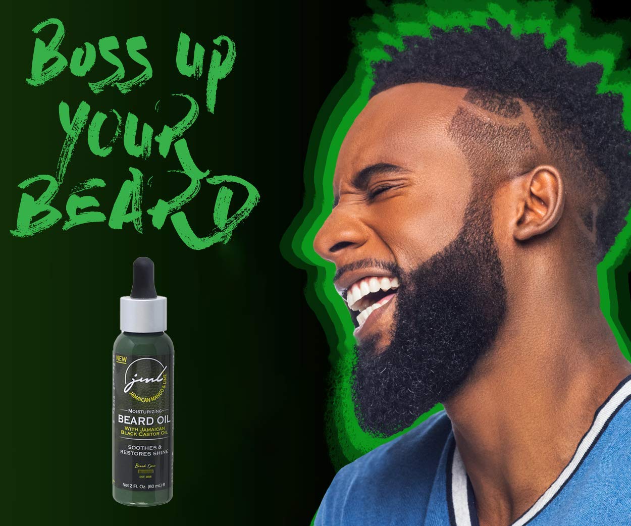 Jamaican Mango & Lime Moisturizing Beard Oil with Jamaican Black Castor Oil