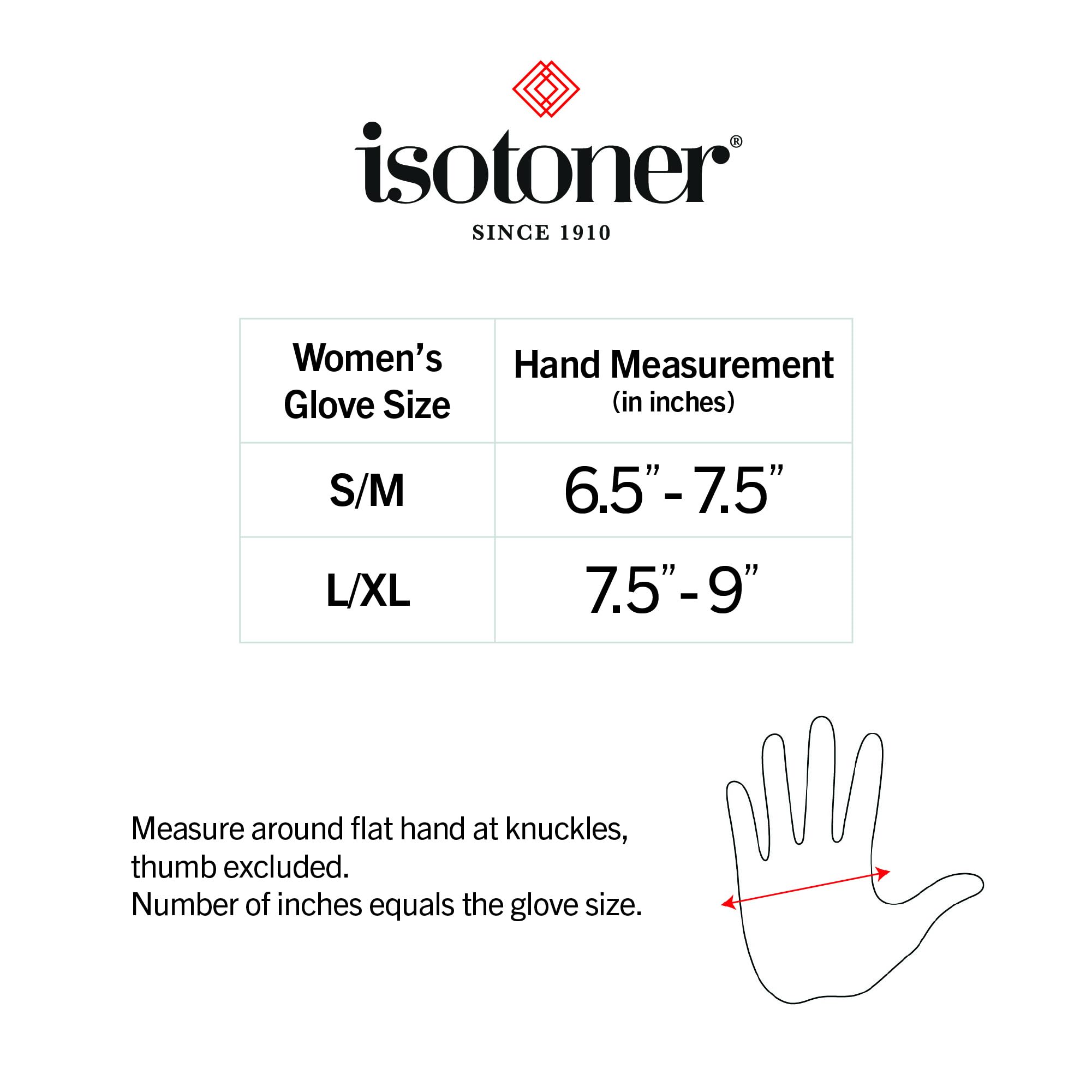 isotoner unisex adult One Pair of Open Finger arthritis gloves, Black, Large US