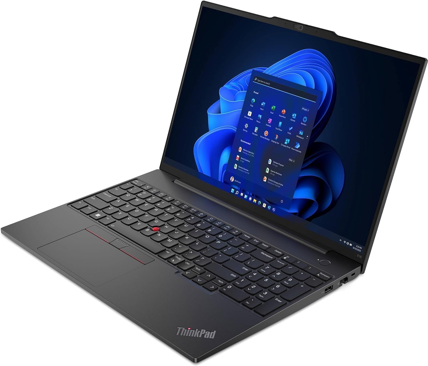 Lenovo ThinkPad E16 Business Laptop (16" FHD+ Touchscreen, Intel 13th Gen 10-Core i7-1355U, 40GB RAM, 1TB SSD) Backlit, Fingerprint, FHD Webcam, Ethernet, Thunderbolt 4, Win 11 Pro, Black, 2024