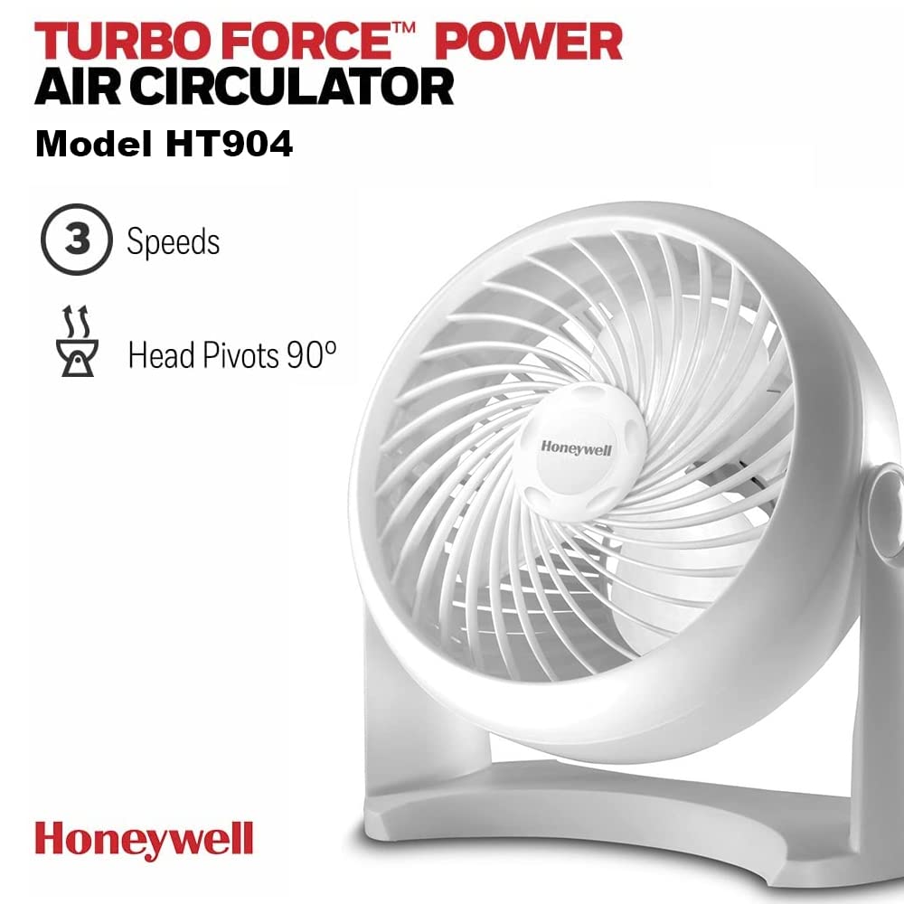 HONEYWELL HT904 Turbo Fan, White HT904E