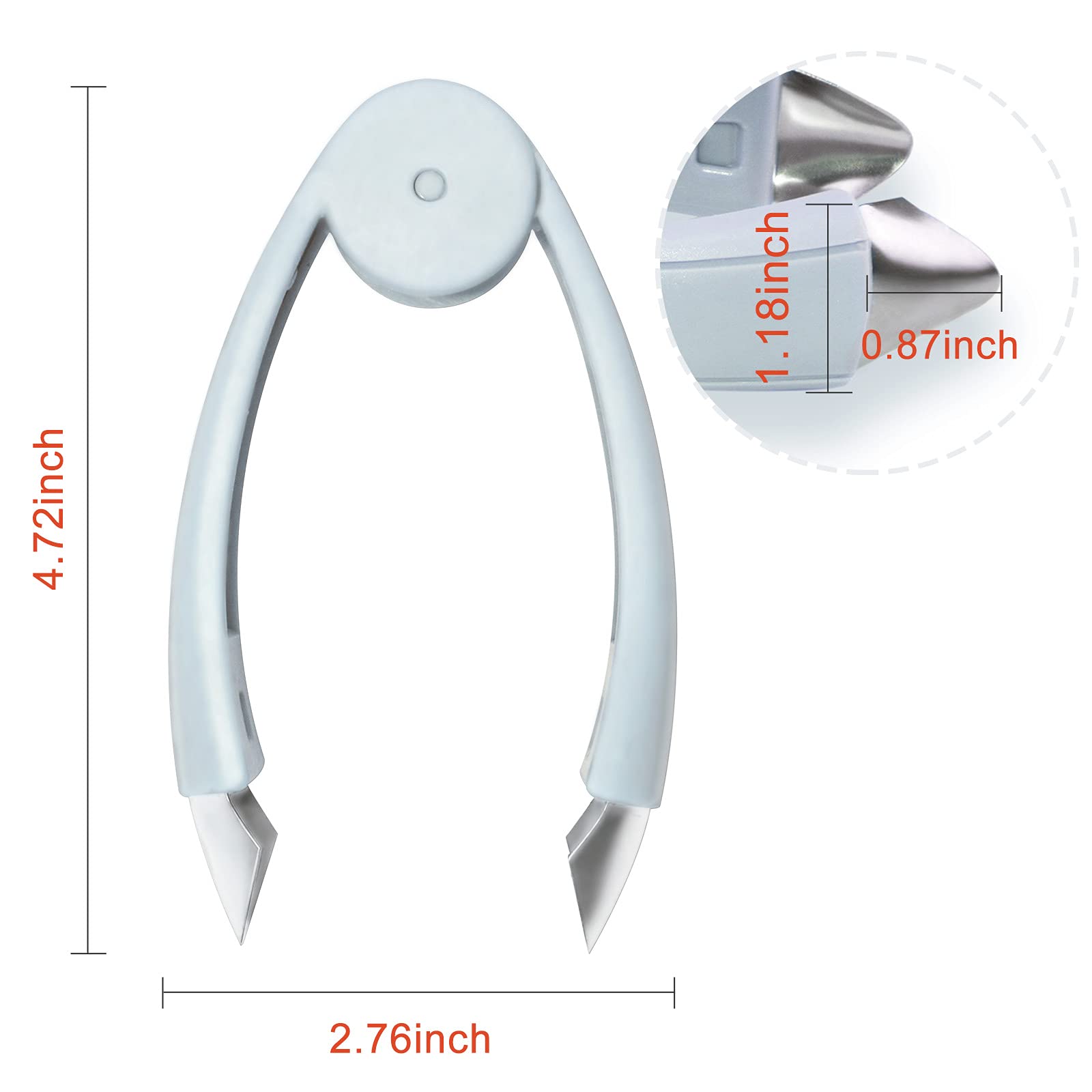 LIANGKEN Strawberry Huller Stem Remover, Potato Corer, Pineapple Corer, Tomato Corer, Fruits and Vegetables Eye Peeler, Stainless Steel Huller, Portable Kitchen Gadget.