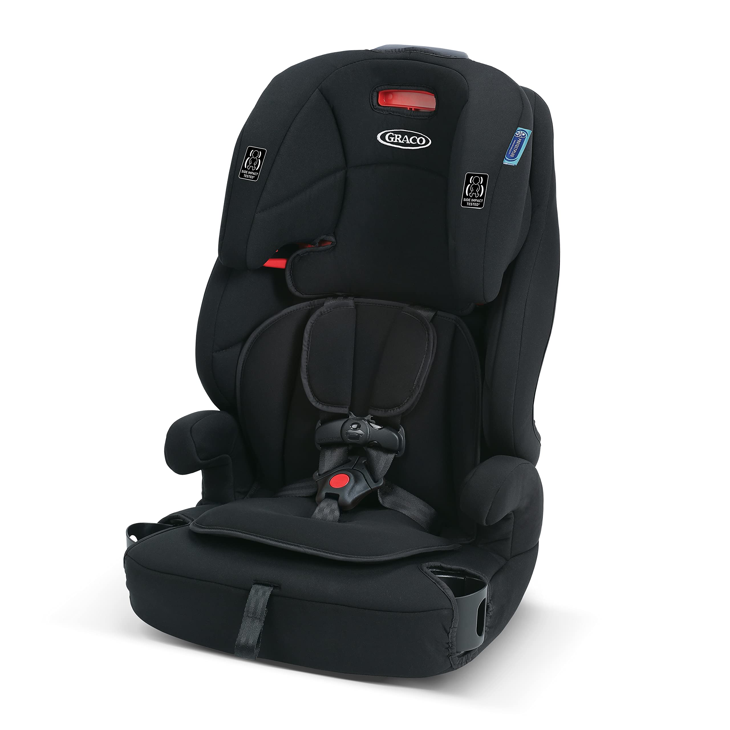 Graco TurboBooster LX Highback Booster Seat with Latch System, Matrix, 10.55 Pound and Graco Tranzitions 3 in 1 Harness Booster Seat, Proof