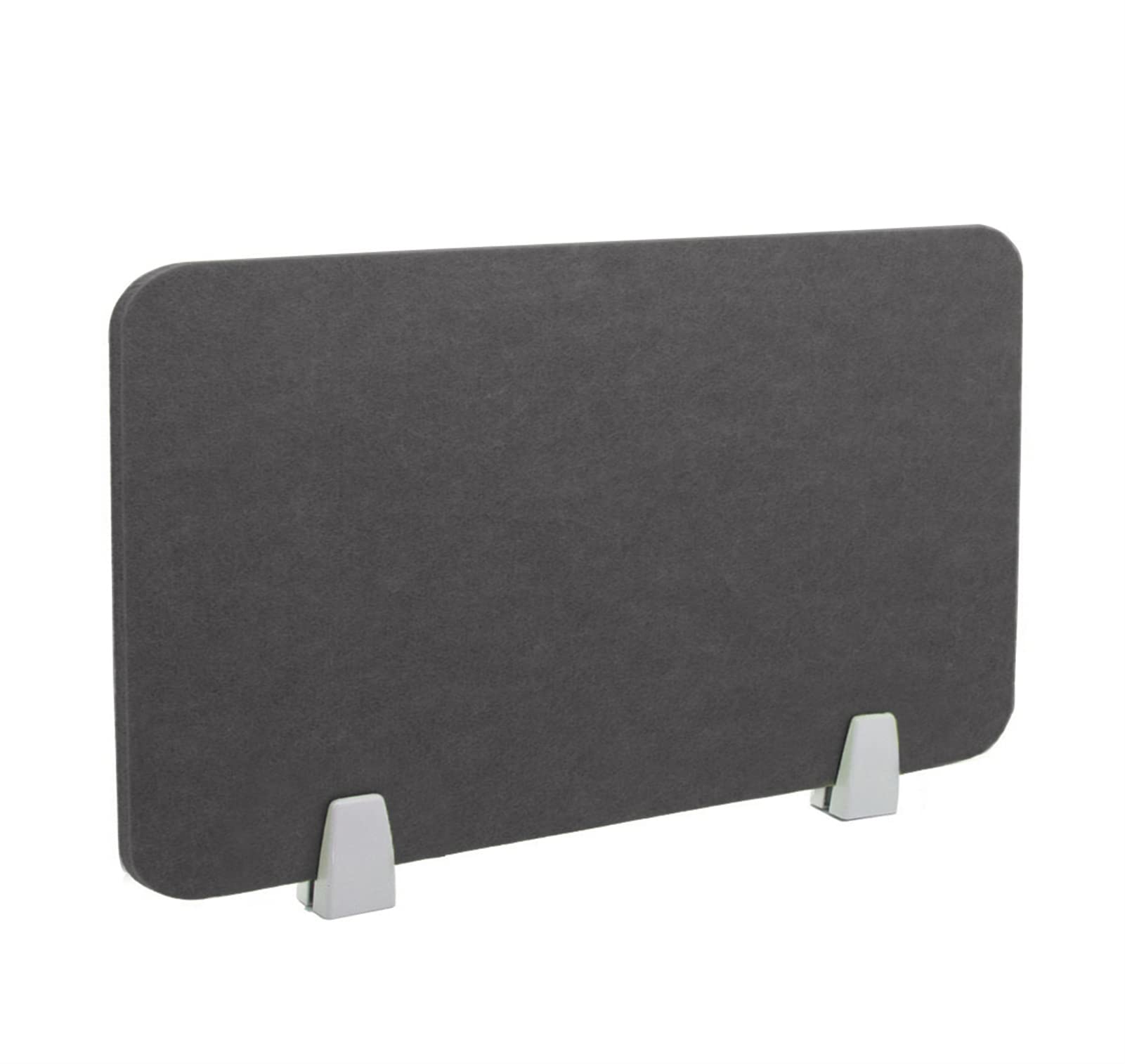 Icegrey Acoustic Desk Divider Privacy Panel Removable Sound Absorbing Desk Partition Board with 2 Clips for Student Call Centers Offices Braries Classrooms Library, Dark Grey, 23.4x15.6