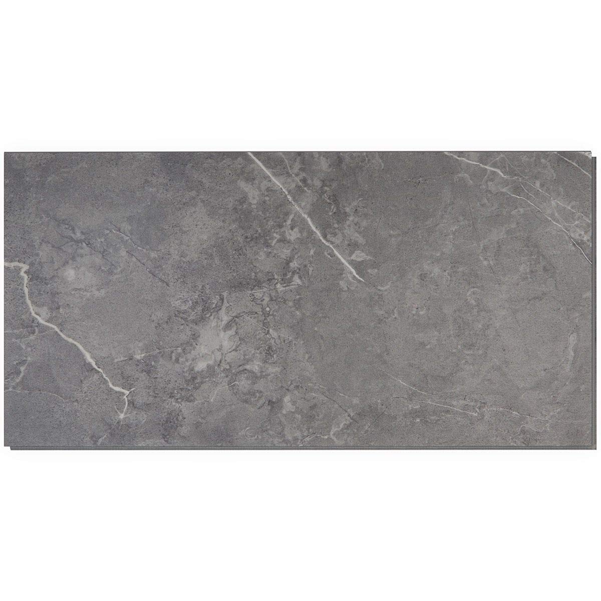 Ivy Hill Tile Cippia 28mil 6 in. x 8 in. Marble Dark Gray Rigid Click-Lock Luxury Vinyl Sample
