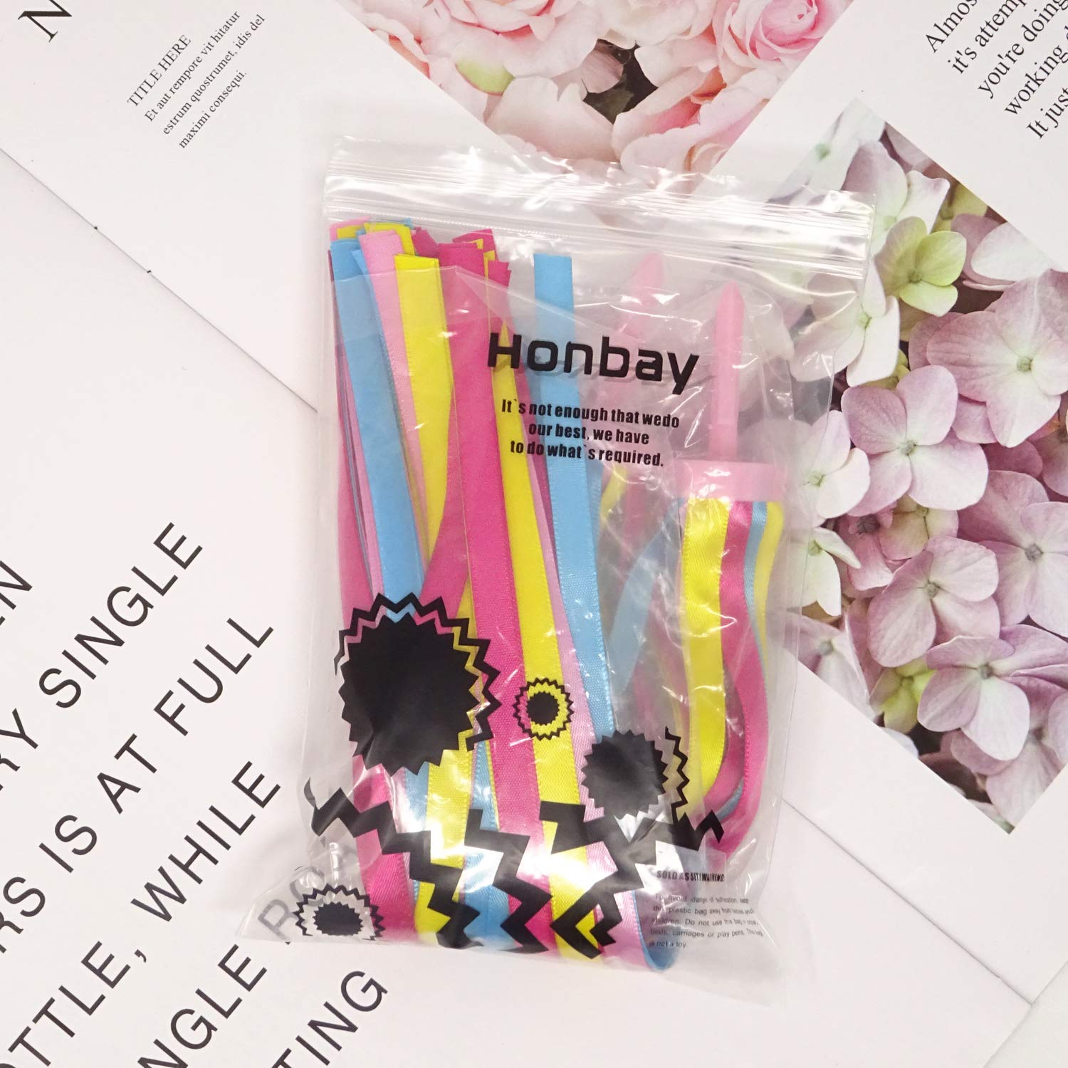Honbay 1 Pair of Colorful Bike and Scooter Handlebar Streamers (A)