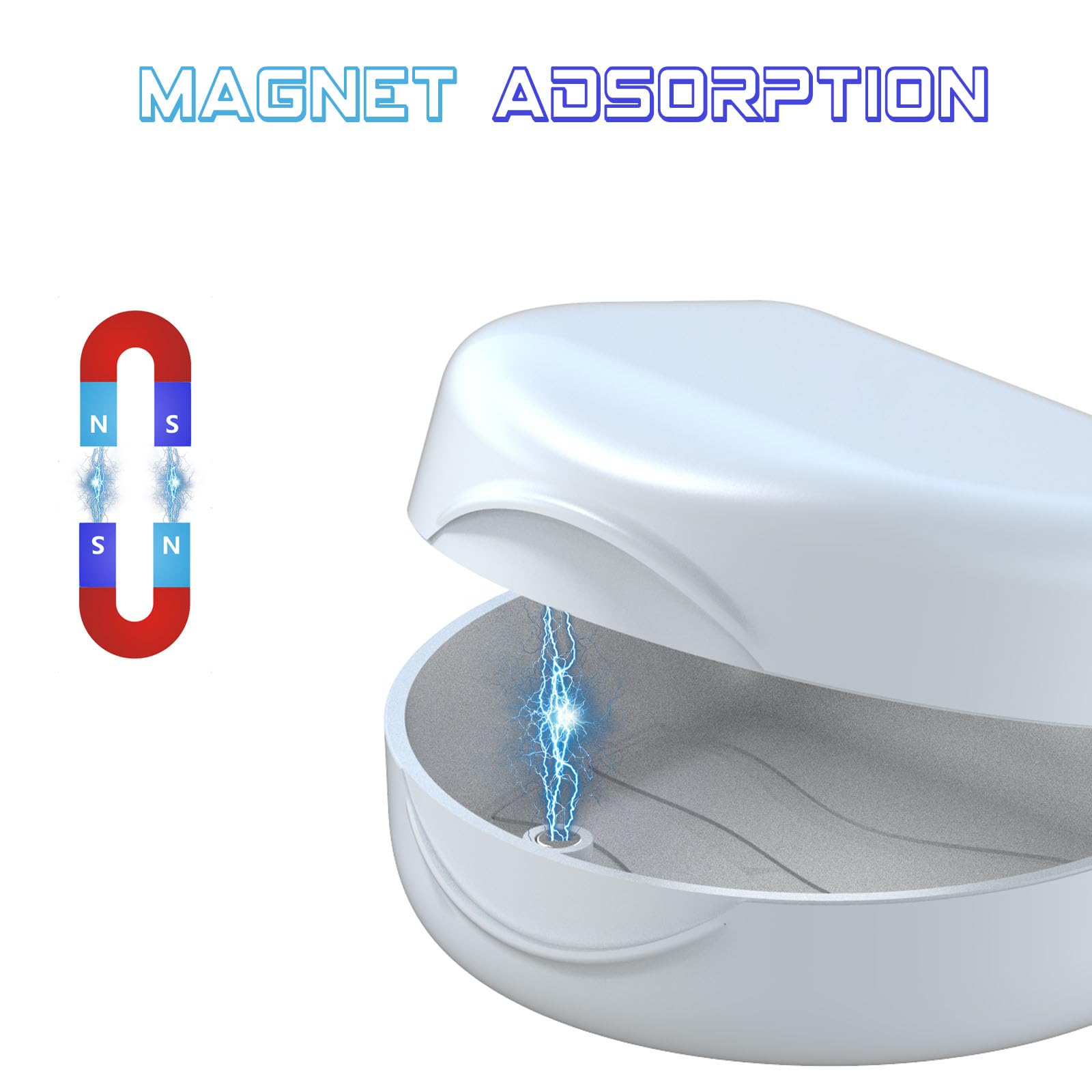 Orthodontic Mouthguard Case Dental Retainer Case-White