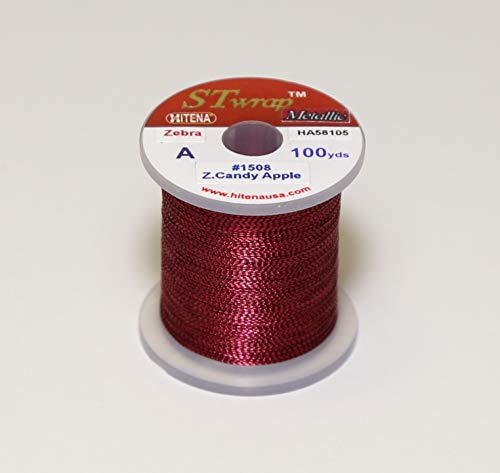 Hitena Rod Wrapping Thread - Metallic Zebra (Jasper) Winding Thread