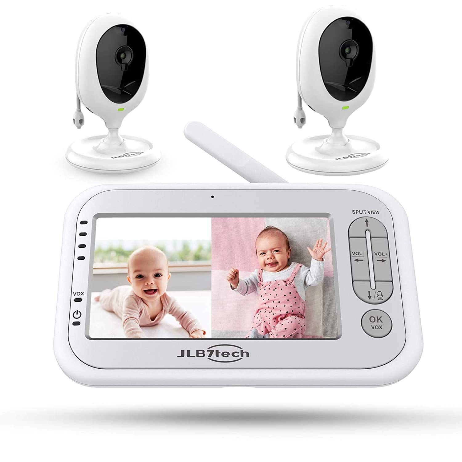 JLB7tech 5" Split Screen Video Baby Monitor Unit for LB55955T/R and LB55955T*2/R