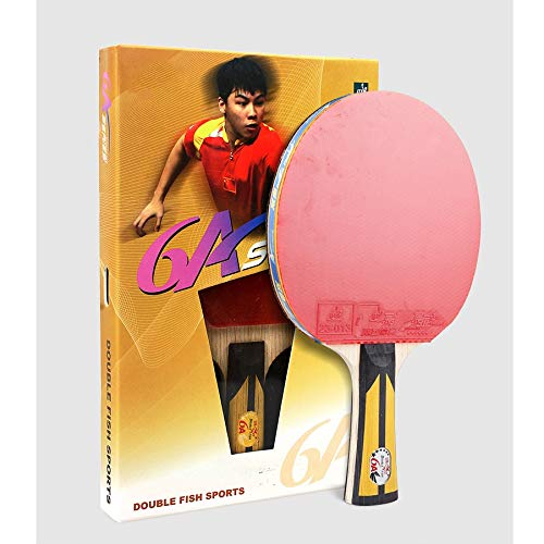 Hewen-Ping Pong Set Professional 6-Star Pingpong Paddle Table Tennis Racket Outdoor and Indoor Ping Pong Bat Set with 2 Rackets, 10 Balls, Racket Case Table Tennis Bat (Size : Mixed Pair)