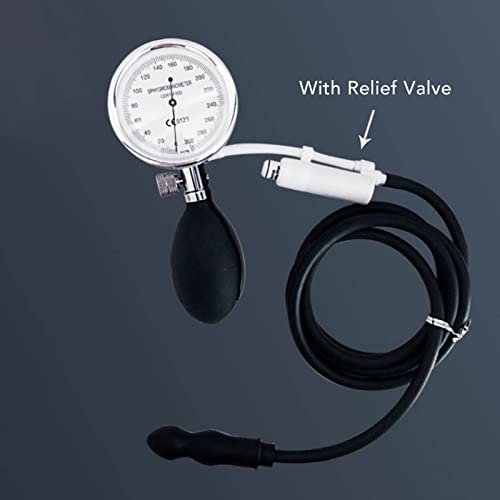 Omabeta Women Body Ball Pressure Meter, Wide Test Range Easy Adjustment Body Pressure Gauge Better Training with Relief Valve for Hospital