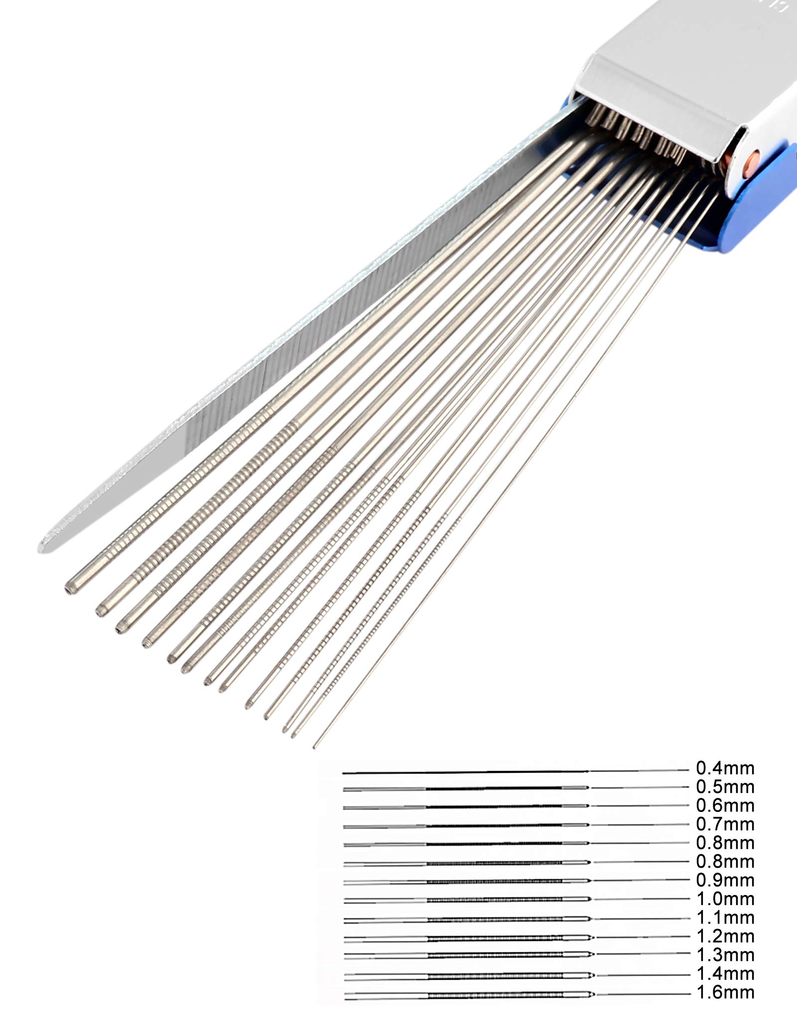 Holmer Guitar Nut Slotting File Saw Rods Slot Filing Set Needle File Set Luthier Replacement Tools Tip Cleaner Files.