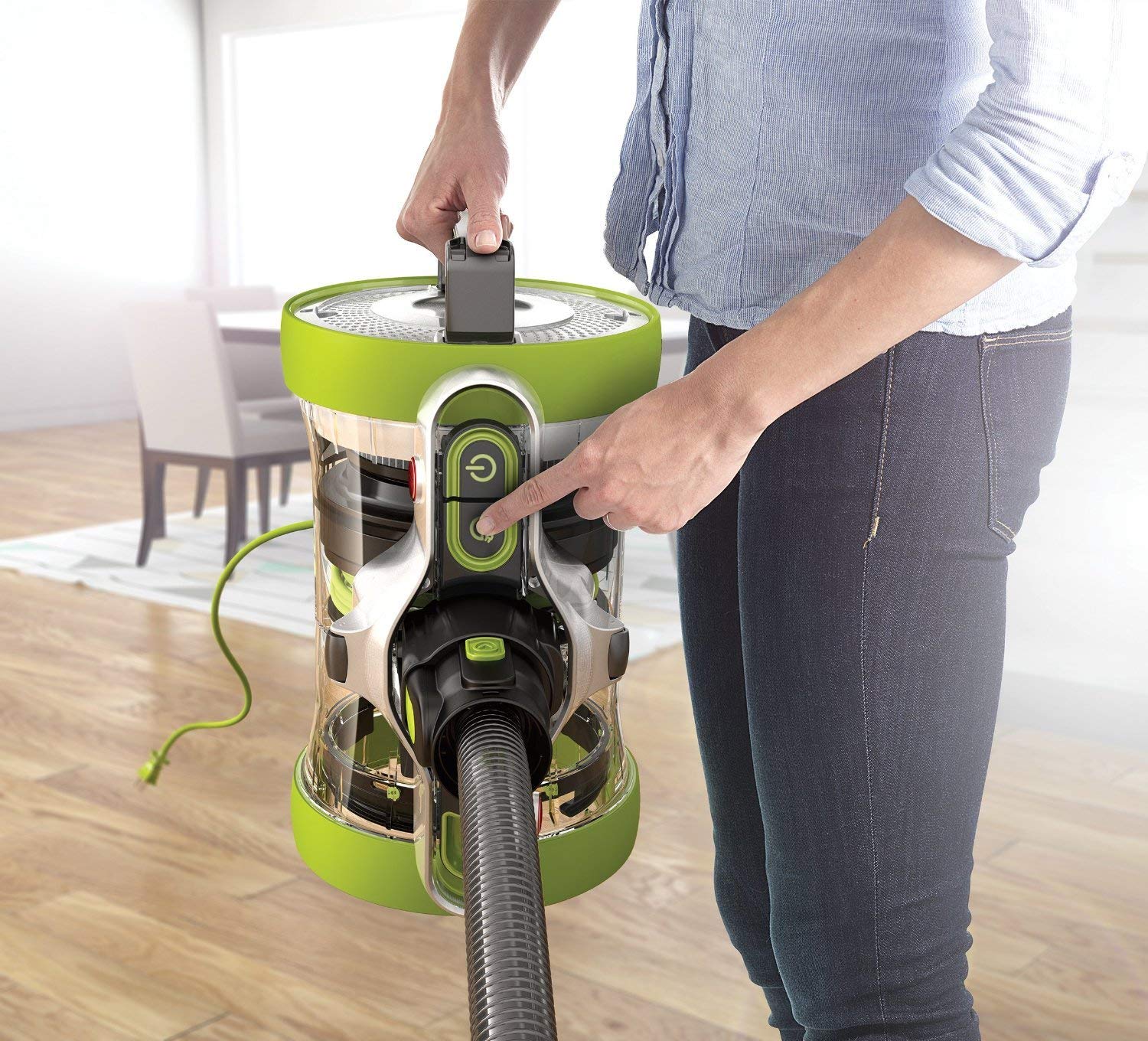Hoover Air Revolve Multi Position Bagless Corded Canister Vacuum SH40090PC (Renewed)