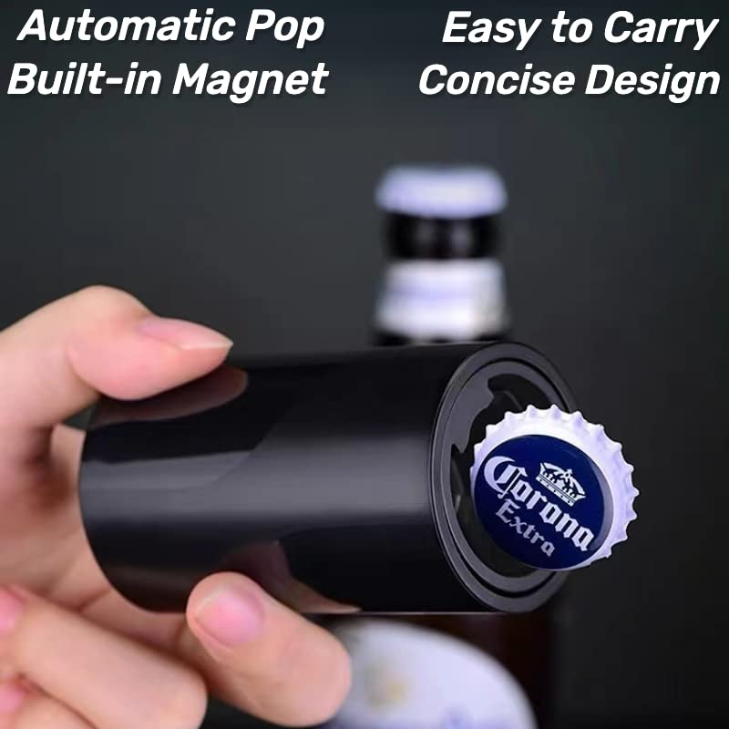 Magnetic Beer Bottle Opener Pop Top Automatic Beer Opener Summer Gifts for Men Women for Party Bar