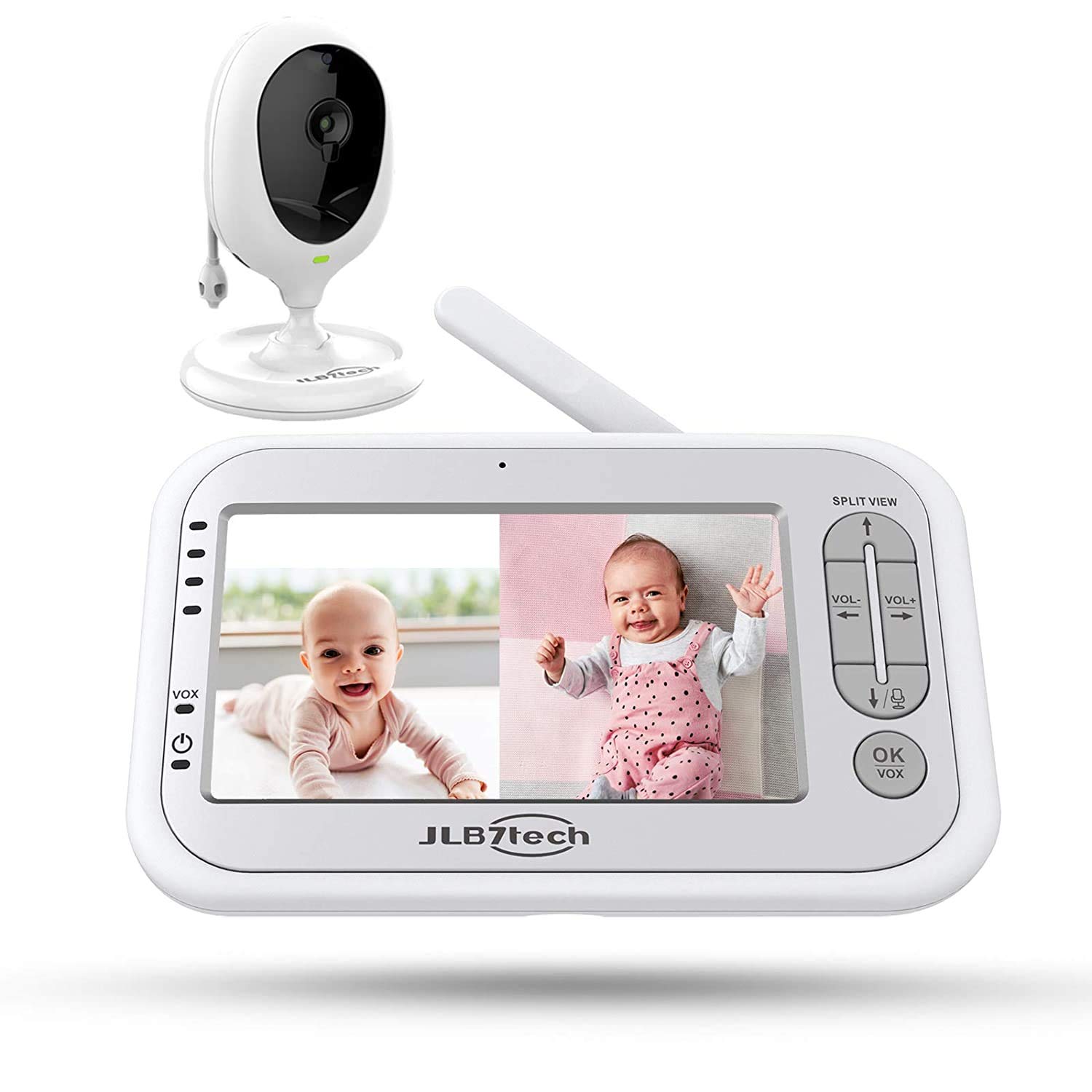 JLB7tech 5" Split Screen Video Baby Monitor Unit for LB55955T/R and LB55955T*2/R