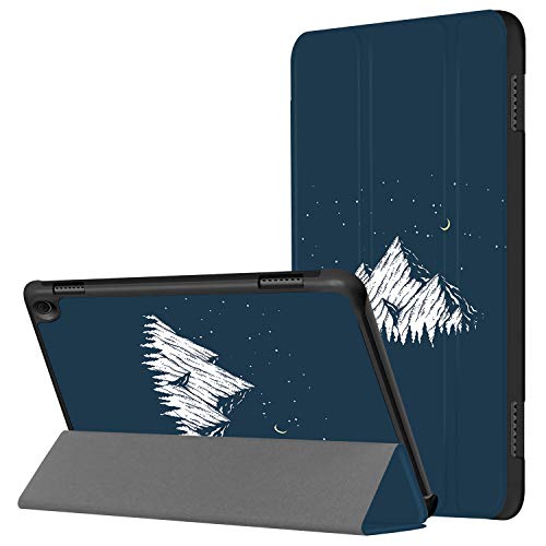 Huasiru Painting Case for All-New Kindle Fire HD 8 Tablet and Fire HD 8 Plus Tablet (10th Generation, 2020 Release) - Tri-fold Cover with Auto Sleep/Wake, Library