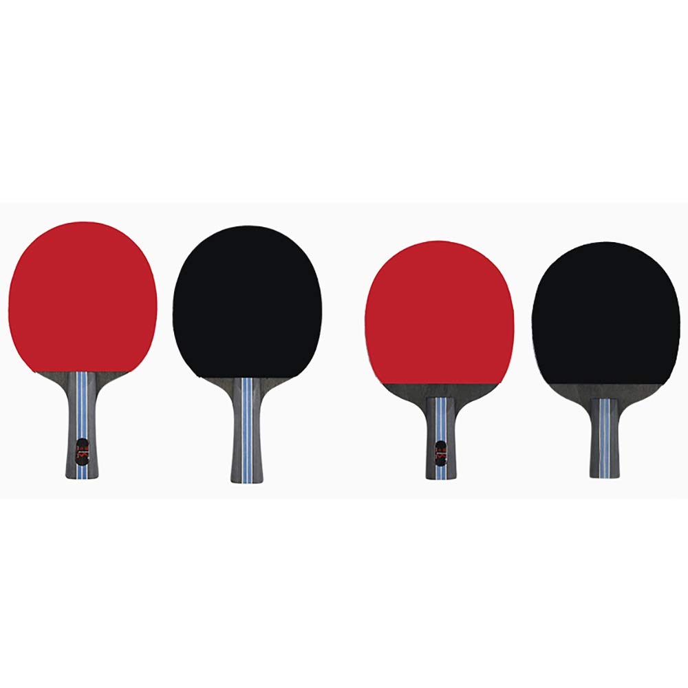 Hewen-Ping Pong Set Pingpong Racket Pingpong Paddle Table Tennis Bat Beginner Sturdy Durable Ping Pong Bat Set with 2 Rackets, 5 Balls Table Tennis Bat (Color : B, Size : Long)