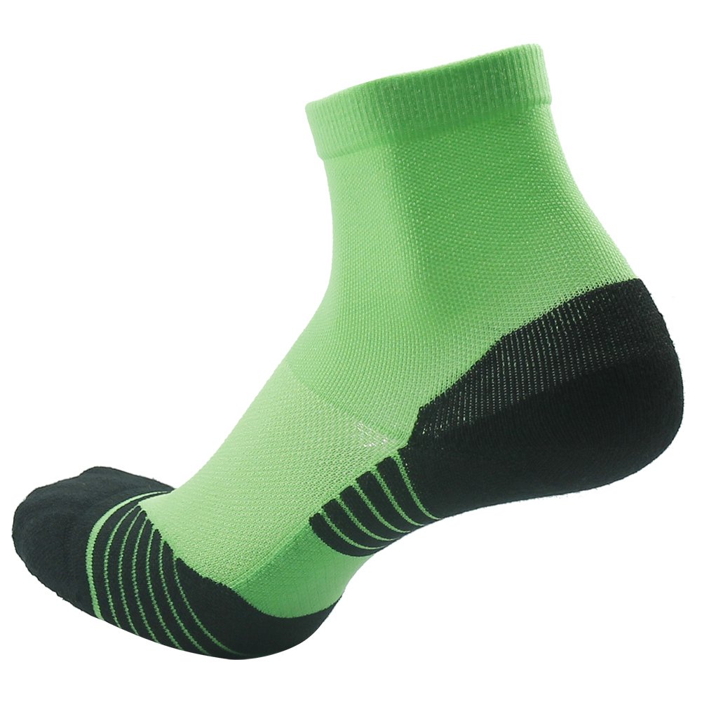 HUSO Tennis Socks for Men Women High Performance Comfort Fit Compression Quarter Running Cushion Socks 3 Pairs (Blue, Navy, Purple)
