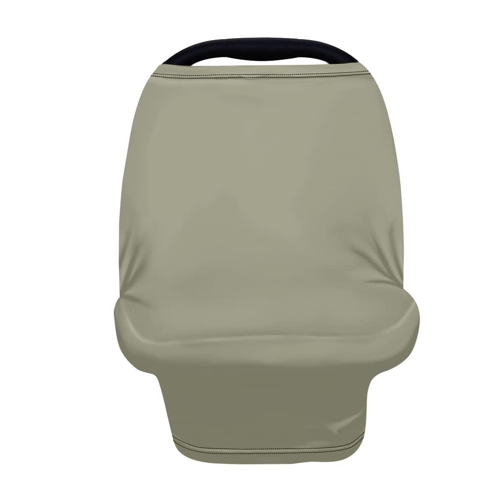 JOAIFO Solid Color Car Seat Nursing Breastfeeding Cover, Multi Use Cover Cozy Carseat Canopy Cover, Infant Babies Stroller Cover,Ultra Soft Stretchy Nurse Gifts Moss Green Breastfeeding Cover