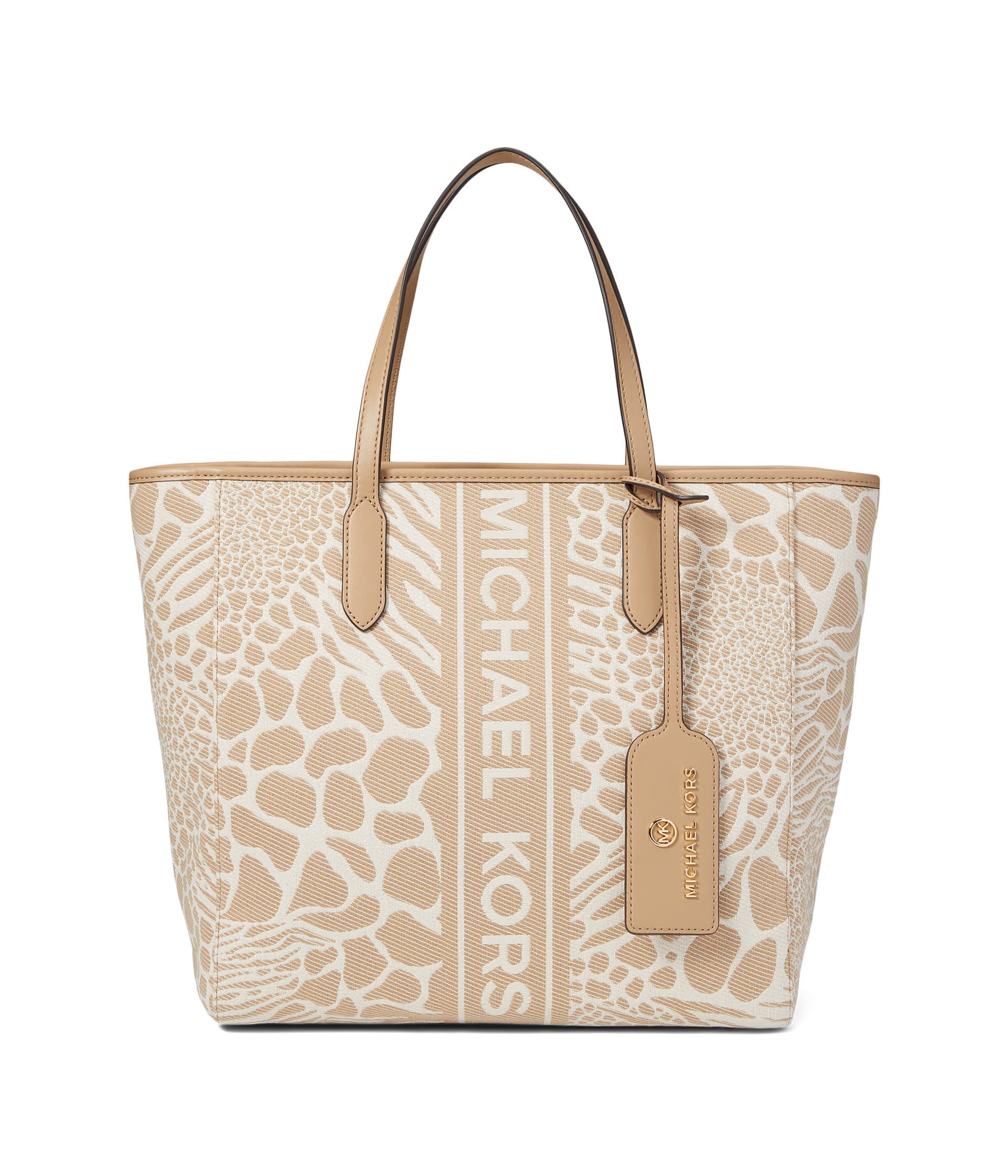 Michael Kors Sinclair Large East/West Grab Tote Camel Multi One Size