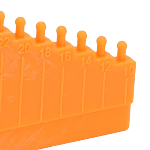 LBEC Fishing Hair Gauge ABS 11 Scales Orange Knot Pulling Tool Carp Fishing Accessories UserFriendly for Outdoor Activities