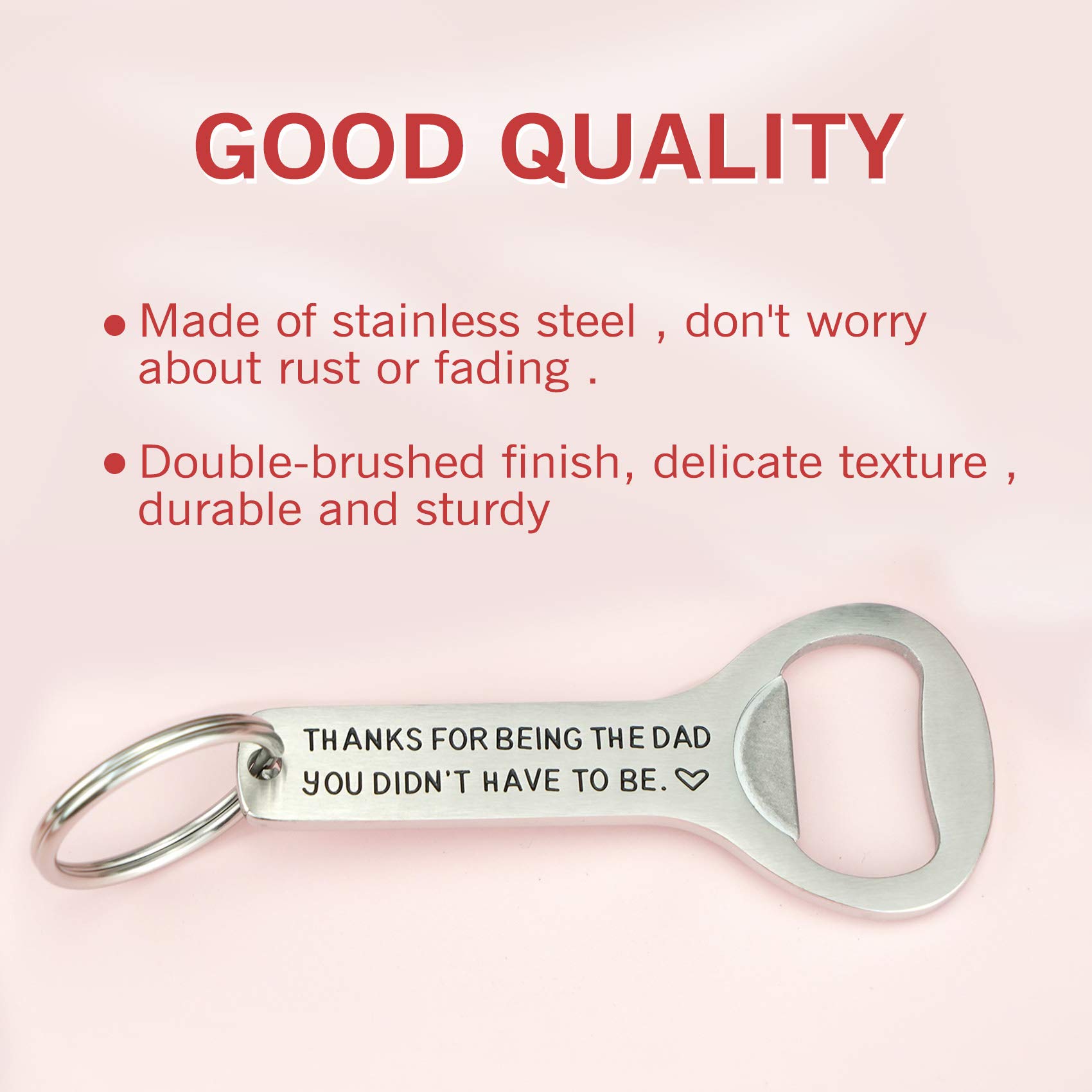 Melix Home Thanks For Being The Dad You Didn't Have To Be Opener (White)