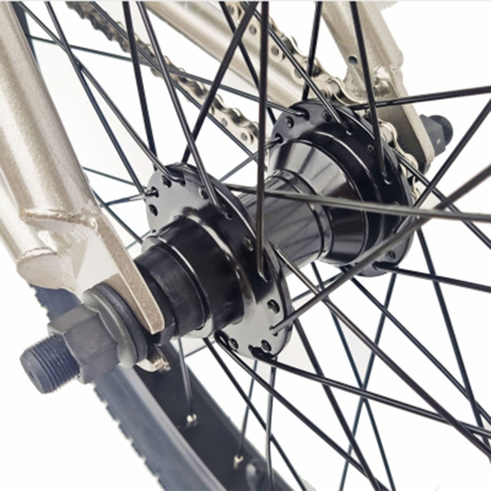 KOWMzxc Bikes for Men 20 Inch BMX Bike Big Handlebar Stunt Fancy Street Show Bicycle