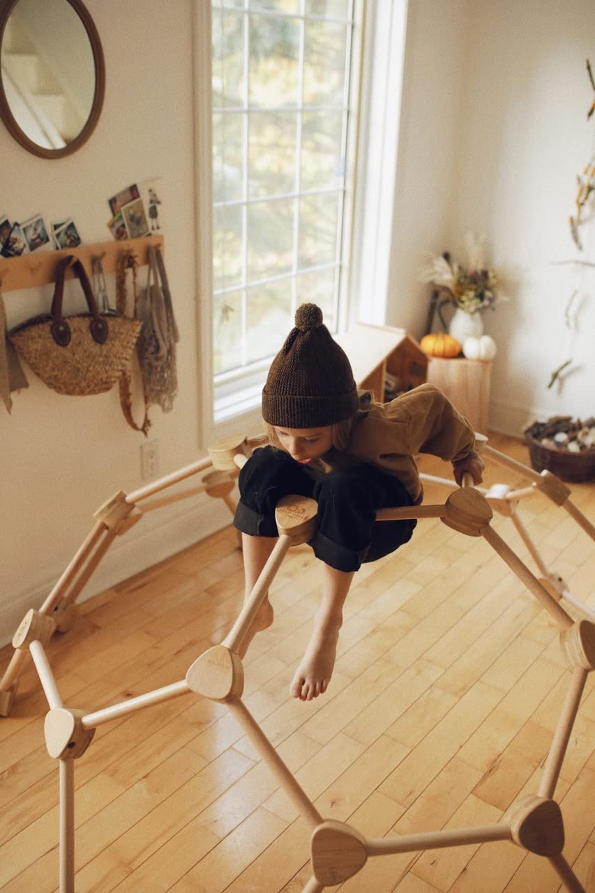 Kinderfeets Natural Wooden Kids Active Climbing Dome