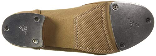 Leo Women's Slip-ON Jazz TAP Dance Shoe, tan, 6.5 Medium US