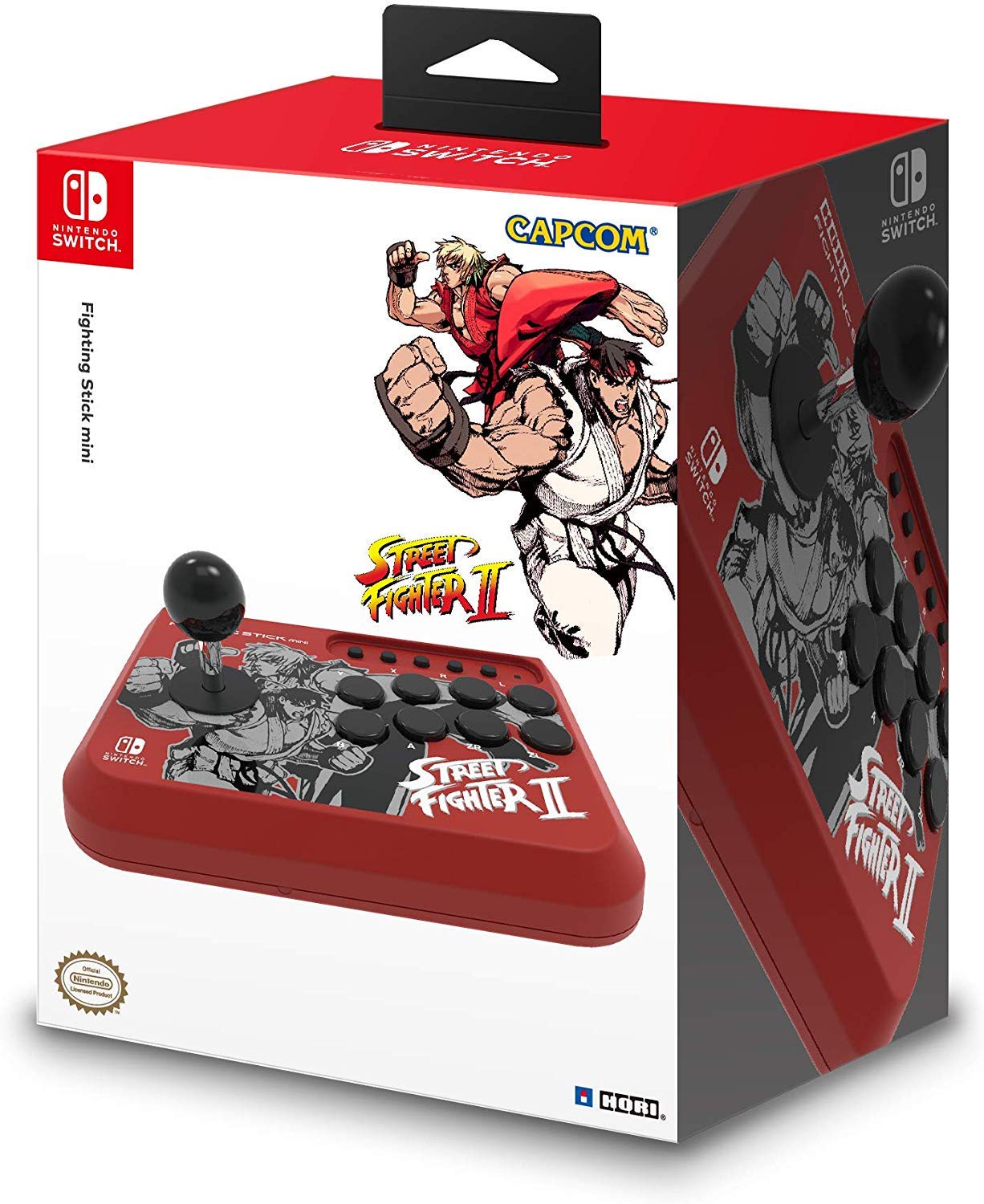 HORI Nintendo Switch Fighting Stick Mini - Street Fighter II™ Edition (Ryu & Ken) Officially Licensed by Nintendo & Capcom