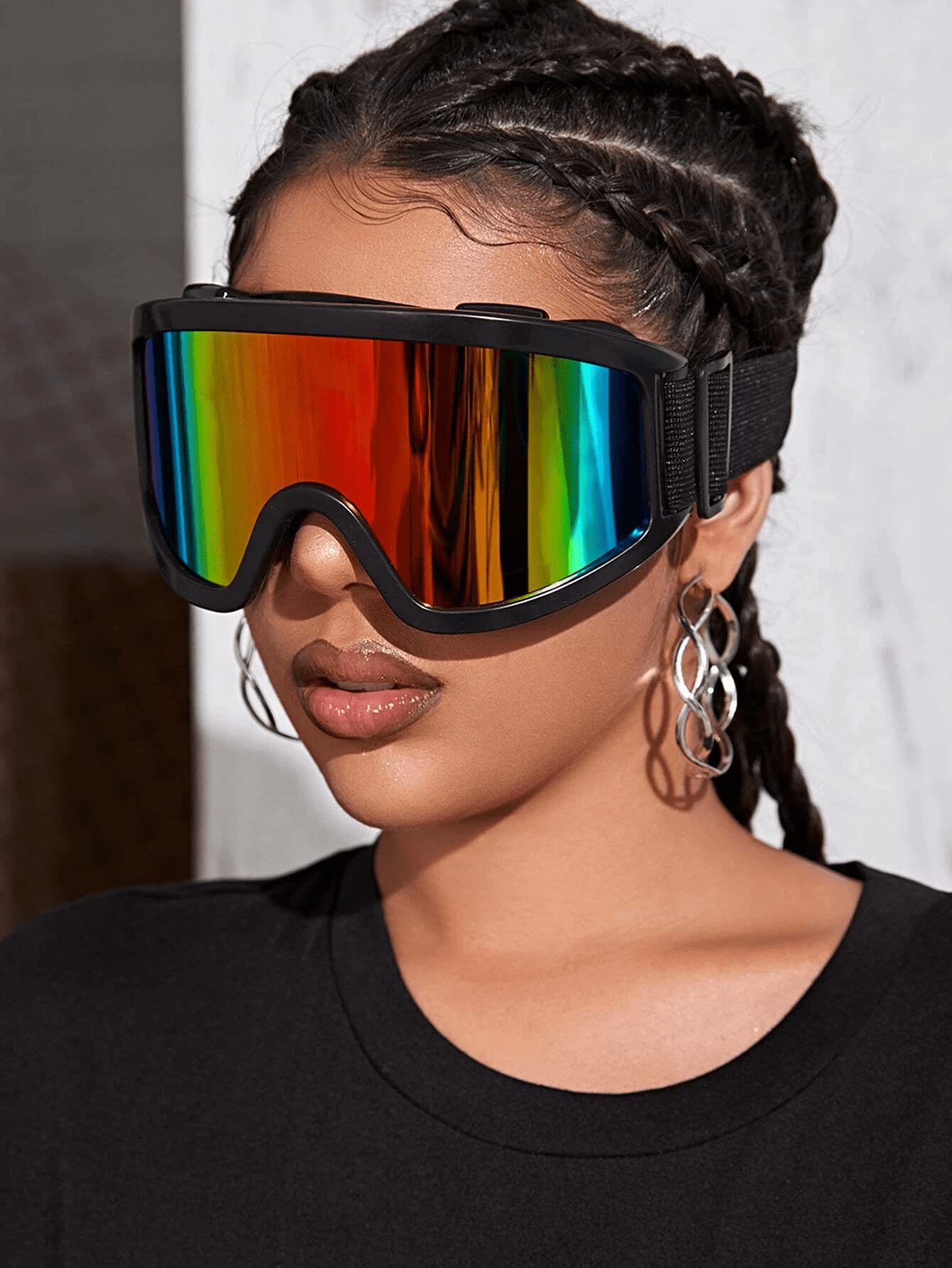 MANIZHA Ski Goggles Over Glasses , Snow Snowmobile Goggle with for Men Women Youth Kids Skiing