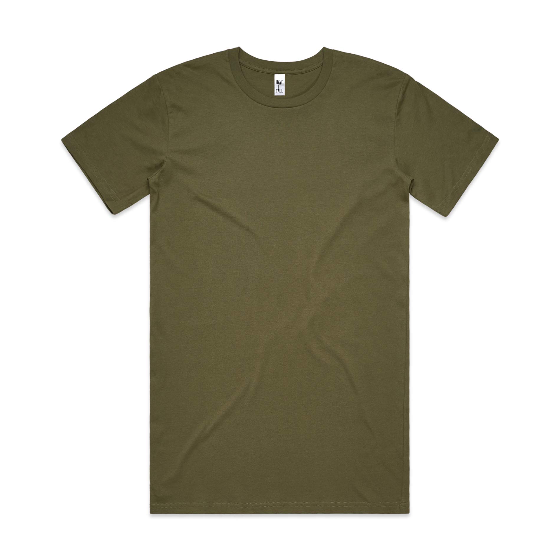 Have It Tall Men's Extra Long T Shirt (3X-Large Tall, Army, 3X_l)