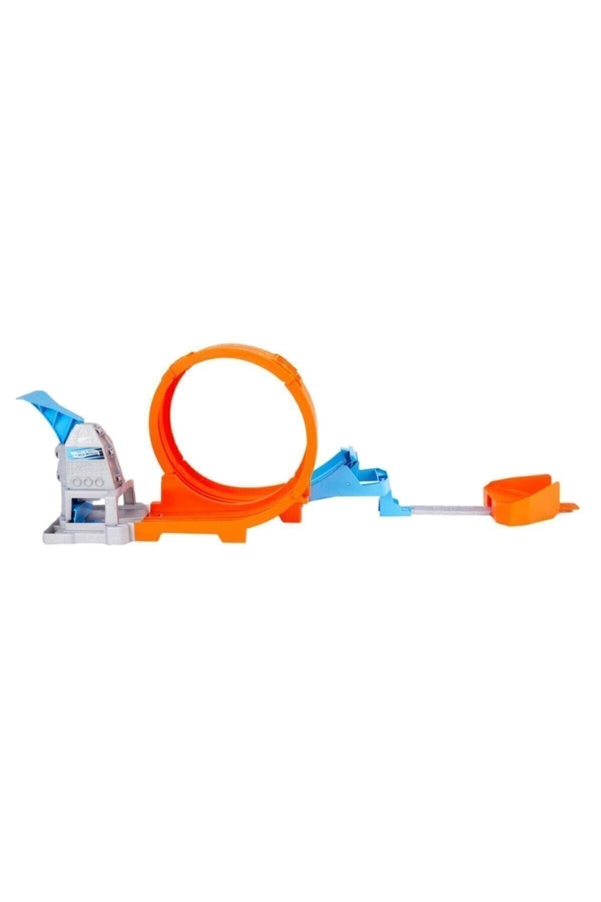 Hot Wheels Toy Car Track Set Loop Stunt Champion, Dual-Track Loop with Dual-Launcher, Includes 1:64 Scale Toy Car