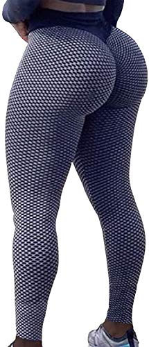 Juliet Holy Womens High Waisted Leggings Slimming Butt Lift Workout Textured Tummy Control Yoga Pants