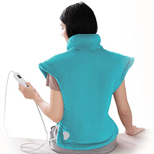 Heating Pad for Back Pain Relief, 6 Level Wearable Heating Pad for Neck and Shoulders,Full Body Heating Pad for Cramps Fast Heating with LCD Display Controller and Auto Shut Off ETL Certified 24"X33"…