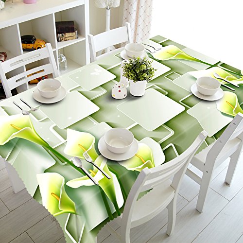 MLQL Home Decor Natural Floral Pattern Table Cover Christmas New Year Tablecloth Wedding Decor Home Fireplace Countertop A10 140x210cm
