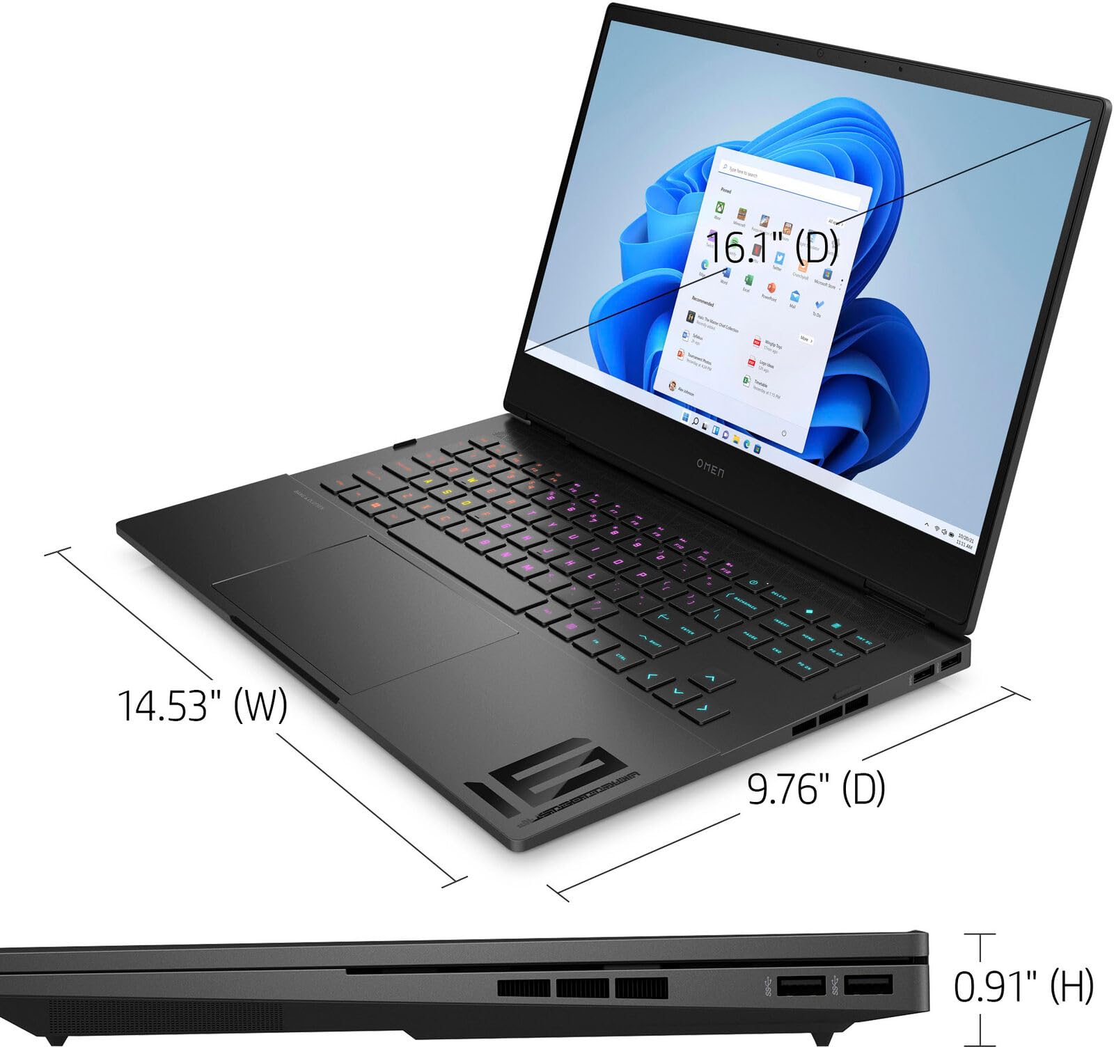HP OMEN Gaming Laptop 2023 Newest, 18.1" QHD 165Hz Display, 12th Gen Intel Core i9-13900H Processor, NVIDIA GeForce RTX 4090 Graphics, 64GB DDR5 RAM, 4TB SSD, WiFi 6, Bluetooth, Windows 11 Home