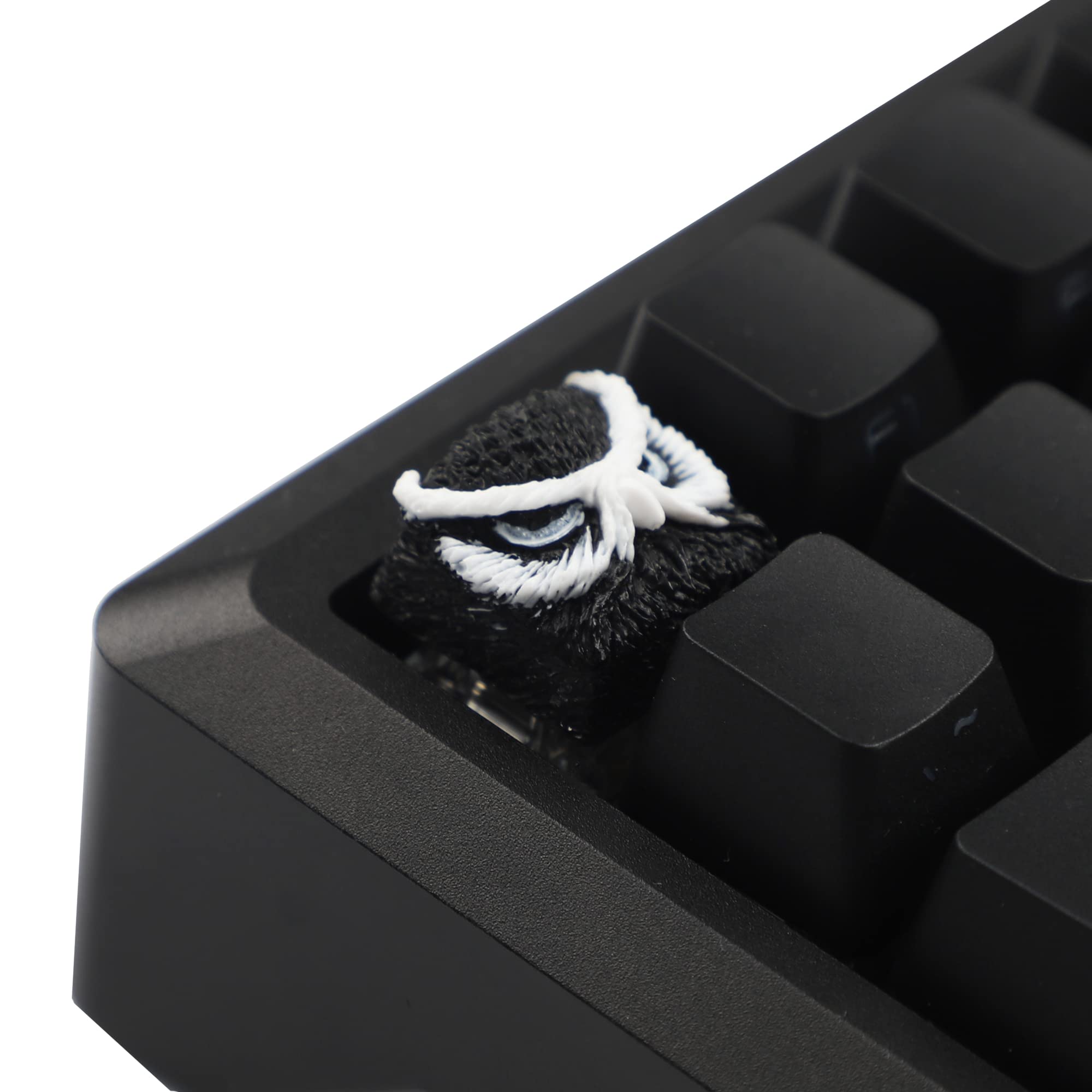 Mechkeeb Custom Handmade Artisan Keycap Owl Resin Keycaps for Cherry Gateron Kailh TTC Outemu MX Mechanical Gaming Keyboard (Owl Keycap)