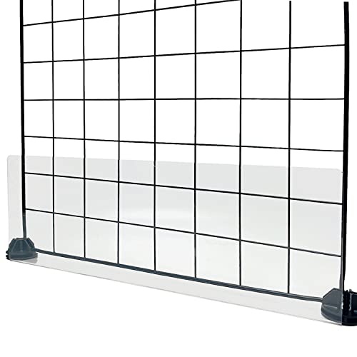Tierecare Cage Guard Liners 14βx4.7β Scatter Guard Flexible Clear Side Lining for C&C Metal Wire Kennel Crate Playpen Pack of 8