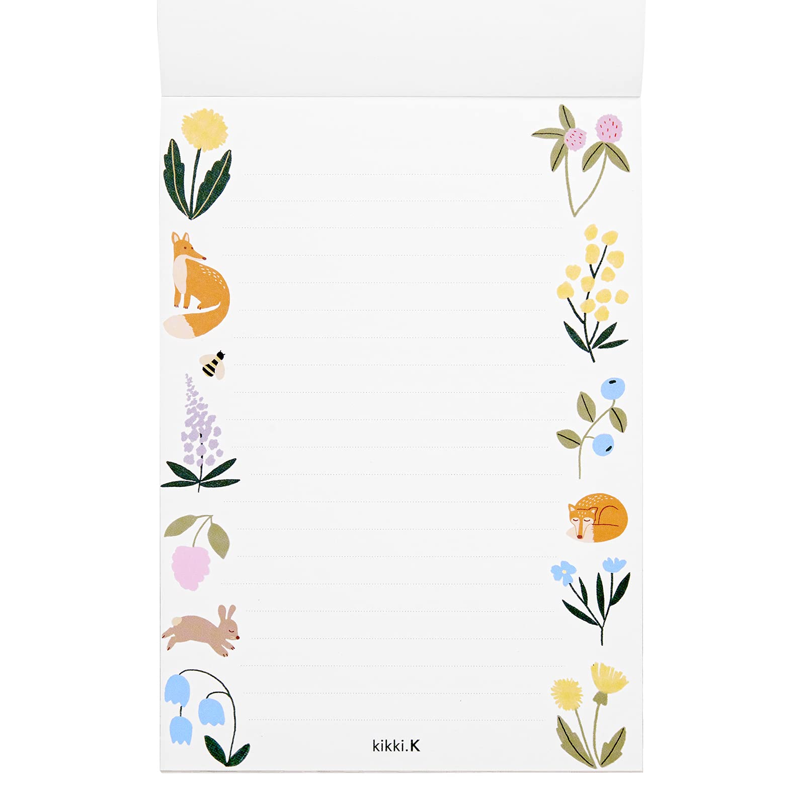 kikki.K Slow Down Collection - B6 Feature Notepad in Blush, 9 Unique Full Color Printed Designs, Lined and Unlined Pages with Inspirational Quote, 240 Pages, 6.93" L x 4.92" W x 0.59" H