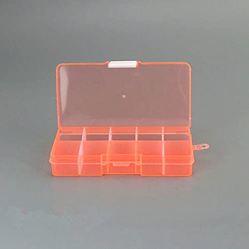 Lure Box,Lure Holder Hooks Lure Baits Storage Box, Small Clear Visible Plastic Fishing Tackle Accessory Box(Transparent Pink Buckle)