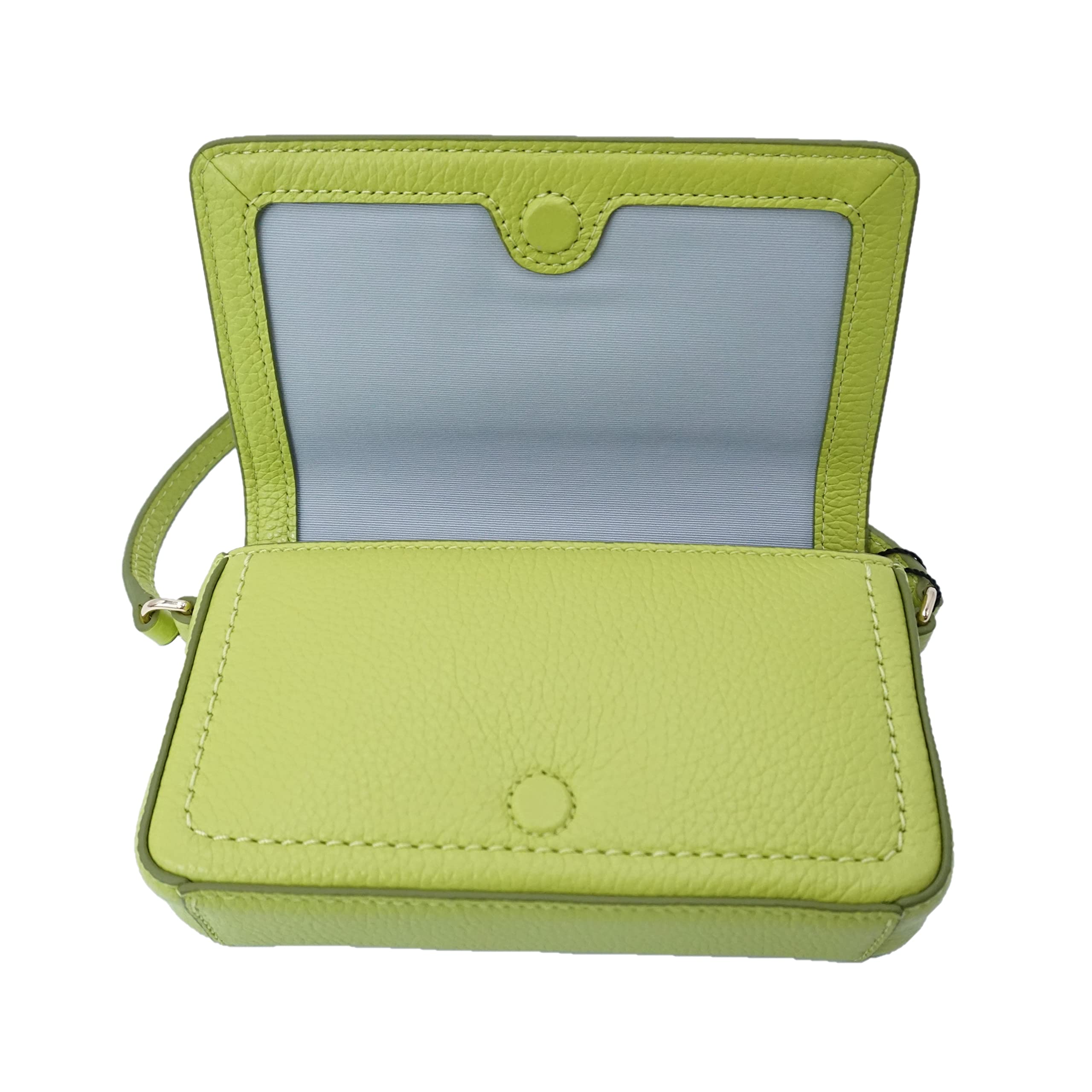 Marc Jacobs H107L0FA21-322 Green Oasis With Gold Hardware Women's Groove Leather Mini Crossbody Bag
