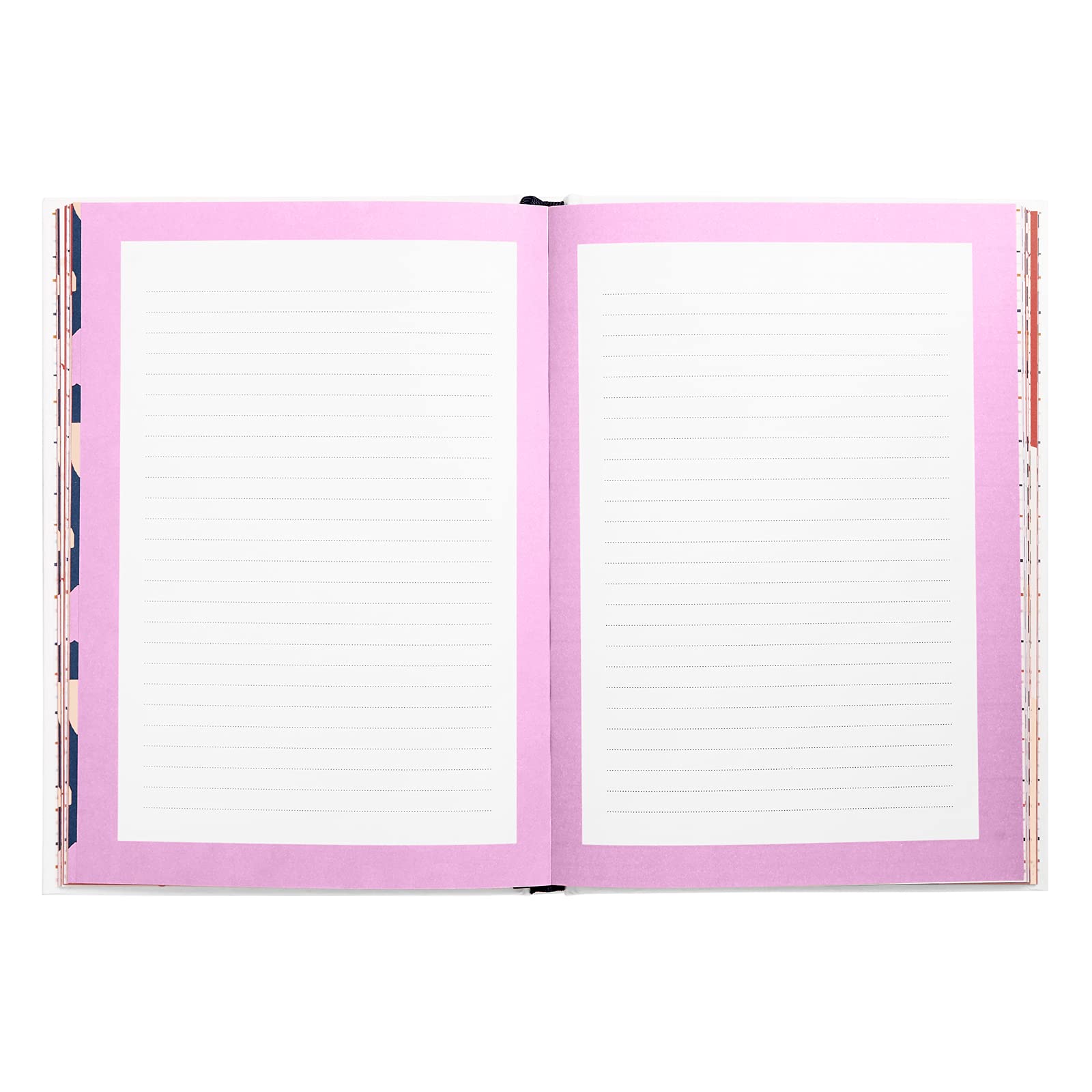 kikki.K x Malala Fund Collection - Write Reflect Dream Explore Journal in Pale Peach, Prompted, Lined, Blank and Printed Pages, 208 Pages, 8.50" L x 6.06" W x 0.51" H