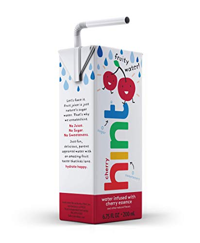 Hint Kids Water Cherry, (Pack of 8) 6.75 Fl Oz, Pure Water Infused With Cherry, Zero Sugar, Zero Calories, Zero Sweeteners, Zero Preservatives, Zero Artificial Flavors