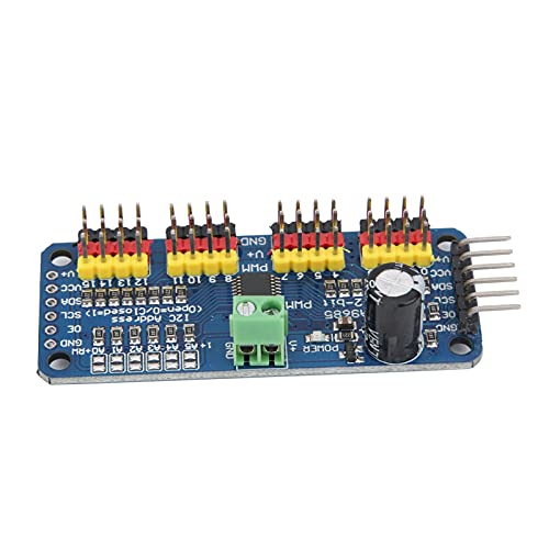 PCA9685 16-Channel PWM Servo Driver with IIC Interface, Control Up to 992 PWM Outputs for Robot Applications