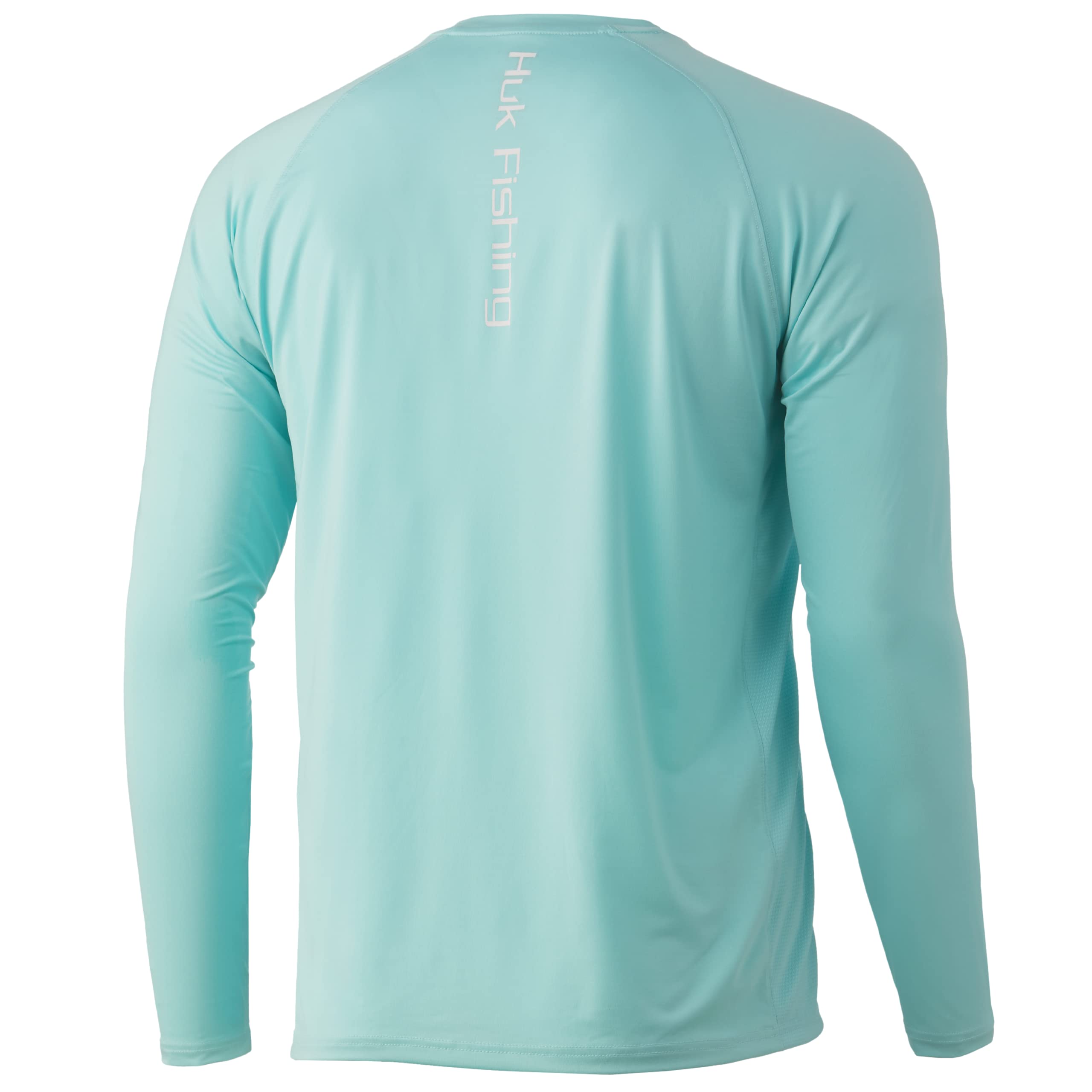 Huk Men's Pursuit Camo Vented Long Sleeve 30 UPF Fishing Shirt, Mossy Oak Hydro Glacier, Medium