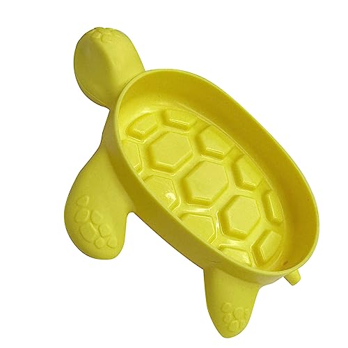 jerss Shape Box Drain Bathroom Dish Simple Holder Restroom Cartoon Sewer Drain Tray for Shaped Box Holder Dishes (Yellow)